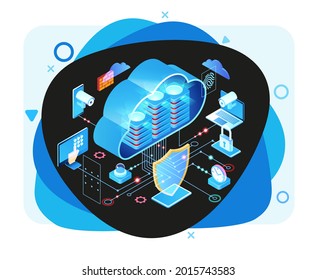 Security Control Concept Secure Infographic Concept Stock Vector ...