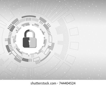 Security Cyber Background Business Concept Eps10 Stock Vector (Royalty ...