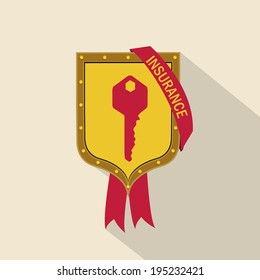 Security Design Over Beige Background Vector Stock Vector (Royalty Free ...