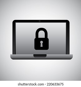 Security Graphic Design Vector Illustration Stock Vector (Royalty Free ...