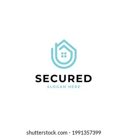 Security Home Logo Design Premium Vector Stock Vector (Royalty Free ...