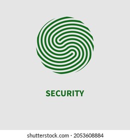 Security Icon Security Round Logo Identification Stock Vector (Royalty ...