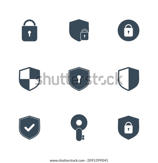 Security Icon Set Illustration Element Stock Vector (Royalty Free ...