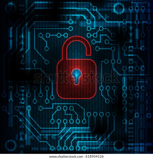 Security Information Dark Blue Color Personal Stock Vector (Royalty ...