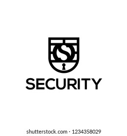 Security Logo Design Inspiration Stock Vector (Royalty Free) 1234358029