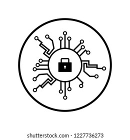 Security Logo Icon Round Stock Vector (Royalty Free) 1227736273 ...