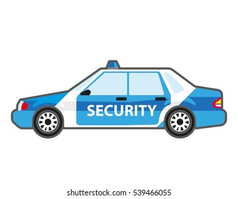 Security Patrol Car Icon Vector Sign Stock Vector (Royalty Free ...