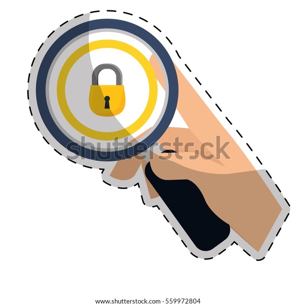 Security Privacy Related Icons Image Sticker Stock Vector (Royalty Free ...