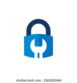 Security Repair Logo Icon Design Stock Vector (Royalty Free) 1061832464