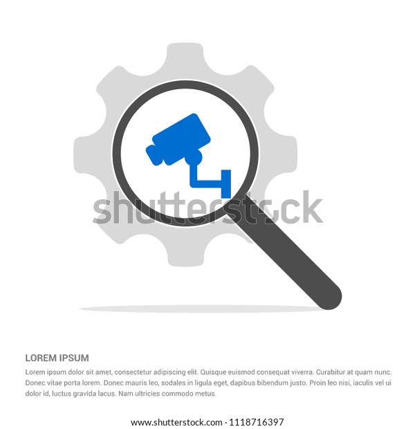 Security Surveillance Camera Icon Free Vector Stock Vector (Royalty ...