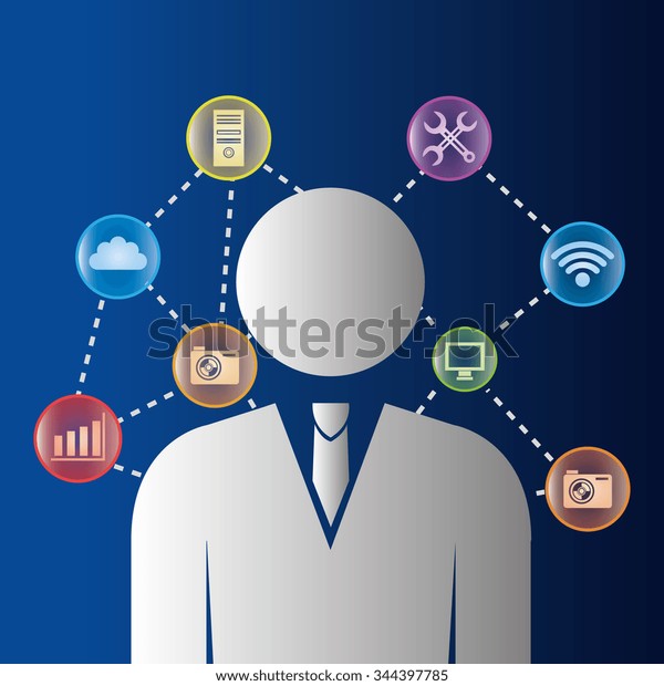 Security System Technologies Graphic Design Vector Stock Vector ...