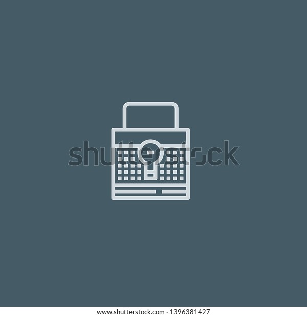 Security Vector Icon Security Concept Stroke Stock Vector (Royalty Free ...