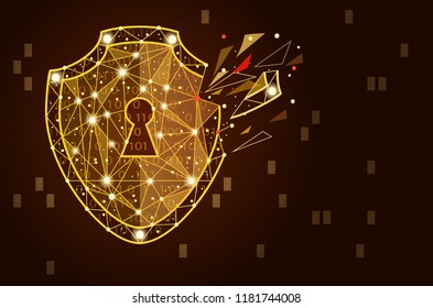 Security Violation Infographical Concept Graphic Design Stock Vector ...