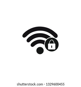 Wifi Lock Logo Icon Design Stock Vector (Royalty Free) 1075611497