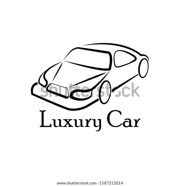 Sedan Car Logo Hand Drawn Style Stock Vector (Royalty Free) 1587212014 ...