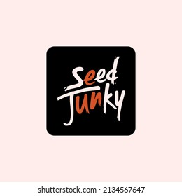 Seed Junky Logo Text Logo Stock Vector (Royalty Free) 2134567647 ...