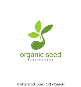 Seed Logo Design Vector Template Stock Vector (Royalty Free) 1717356607 ...