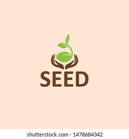 Seed Modern Vector Logo Design Stock Vector (Royalty Free) 1478684342 ...