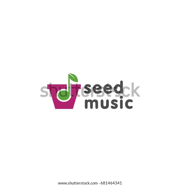 Seed Music Logo Stock Vector (Royalty Free) 681464341 | Shutterstock