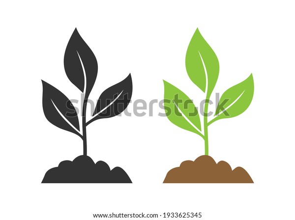 Seedling Icon Vector Illustration Isolated On 库存矢量图（免版税）1933625345 ...