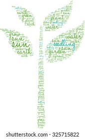 Seedling Word Cloud On White Background Stock Vector (Royalty Free ...
