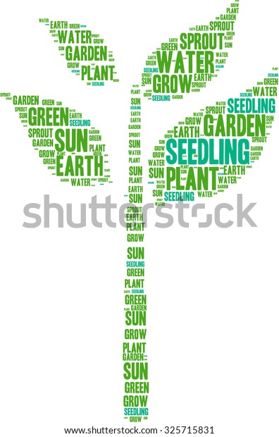 Seedling Word Cloud On White Background Stock Vector (Royalty Free) 325715831 | Shutterstock