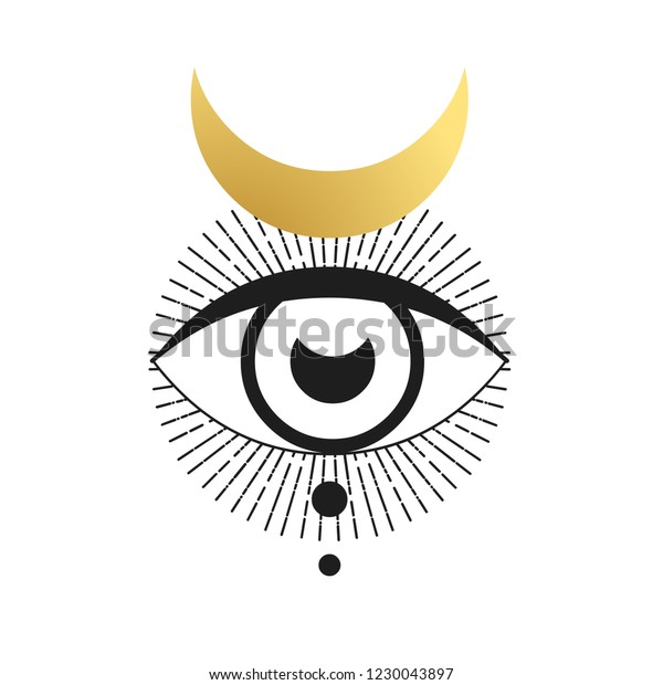 Seeing Eye On White Background Vector Stock Vector (Royalty Free ...