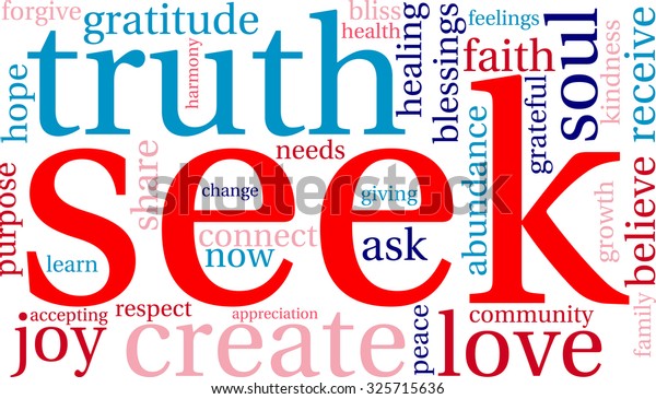 Seek Word Cloud On White Background Stock Vector (Royalty Free ...