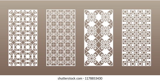 Seethrough Silhouette Arabic Pattern Muslim Girih 스톡 벡터(로열티 프리 ...