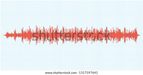 Seismogram Earthquake Seismic Graph Diagram Seismometer Stock Vector ...
