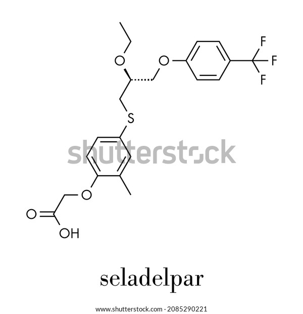 Seladelpar Drug Molecule Skeletal Formula Stock Vector (Royalty Free ...