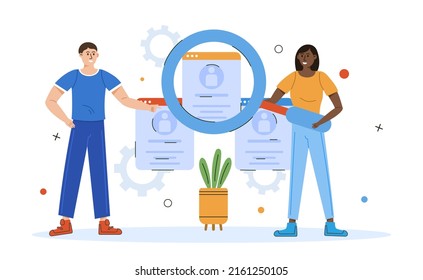 Select Candidates Isolated Cartoon Vector Illustrations Stock Vector ...