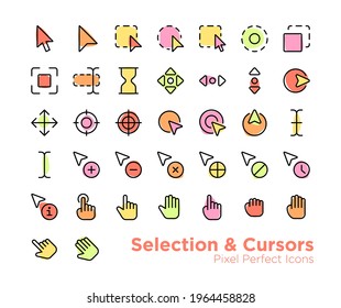 Selection Cursors Icons Pixel Perfect: เวกเตอร์สต็อก (ปลอดค่าลิขสิทธิ์) 1964458828 | Shutterstock