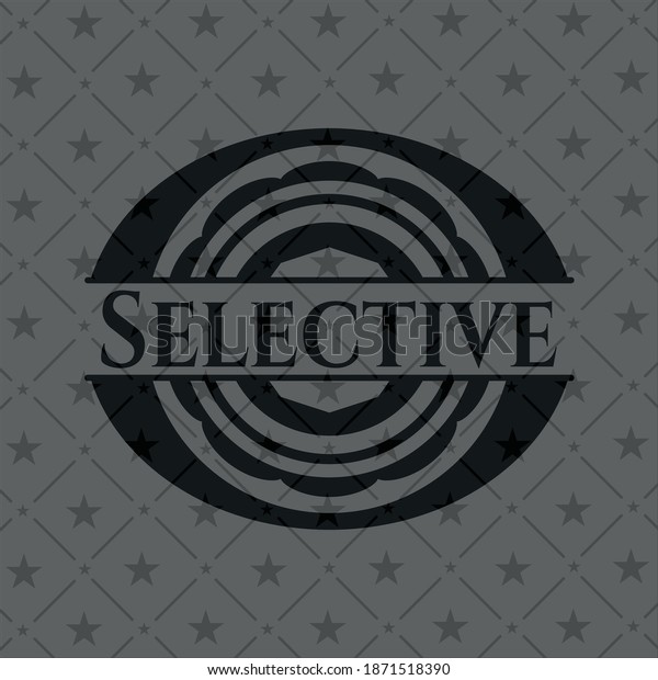 Selective Black Emblem Vector Illustration Detailed Stock Vector ...