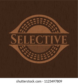 Selective Wood Emblem Retro Stock Vector (Royalty Free) 1123497809 ...