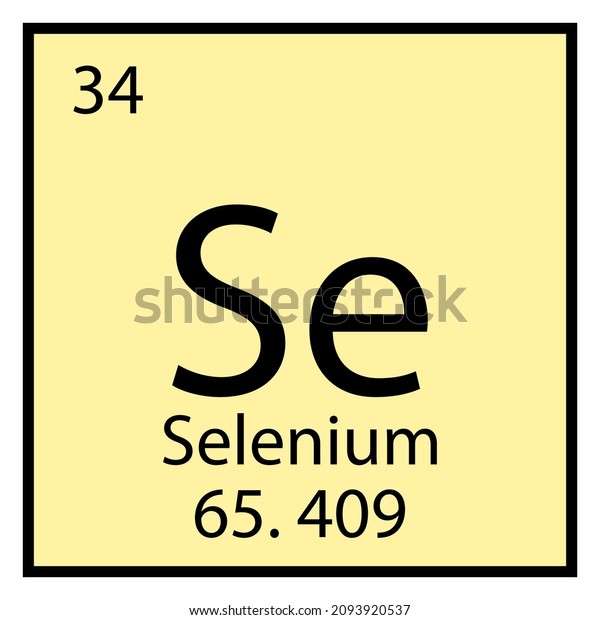 Selenium Chemical Icon Periodic Table Symbol: เวกเตอร์สต็อก (ปลอดค่า ...