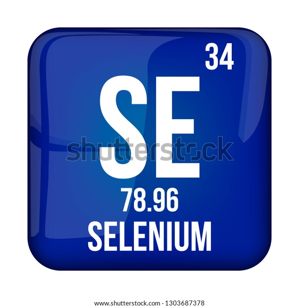 Selenium Symbolchemical Element Periodic Table On Stock Vector (Royalty ...