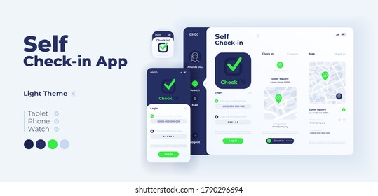 Self Check App Screen Vector Adaptive Stock Vector (Royalty Free ... Self Check App Screen Vector Adaptive Stock Vector (Royalty Free ...
