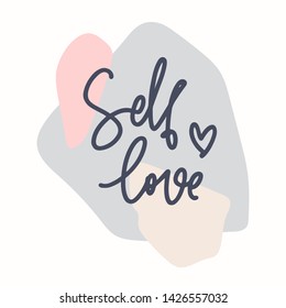 Self Love Unique Hand Written Vector Stock Vector (Royalty Free ...