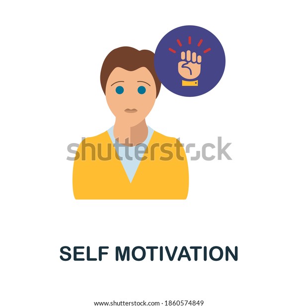 Self Motivation Icon Simple Element Online Stock Vector (Royalty Free ...