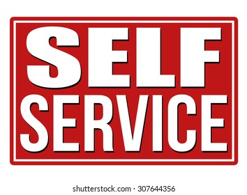 Self Service Design Template On White 库存矢量图（免版税）307644356 | Shutterstock