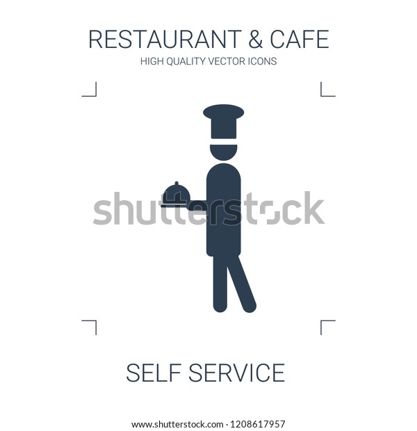 Self Service Icon High Quality Filled Stock Vector (Royalty Free ...
