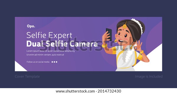 Selfie Expert Dual Selfie Camera Cover Stock Vector (Royalty Free ...