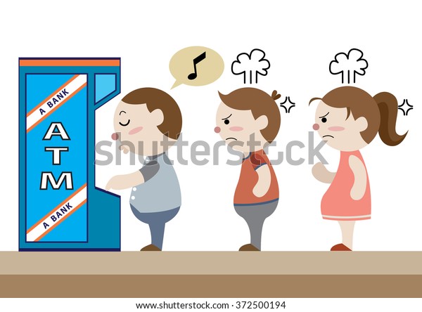 Selfish Man Dont Care People Who Stock Vector (Royalty Free) 372500194