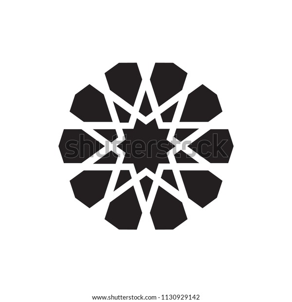 Seljuk Star Vector Motif Drawing Stock Vector (Royalty Free) 1130929142 ...