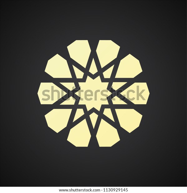 Seljuk Star Vector Motif Drawing Stock Vector (Royalty Free) 1130929145 ...