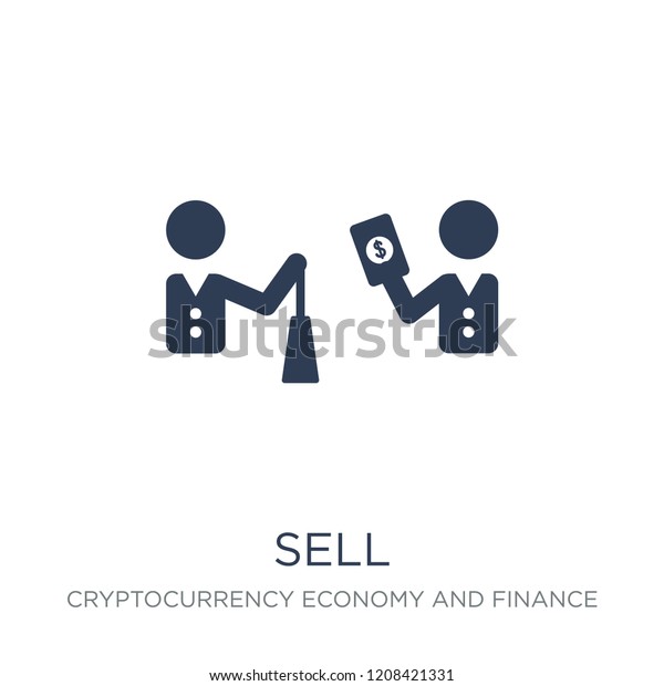 Sell Icon Trendy Flat Vector Sell: vector de stock (libre de regalías ...