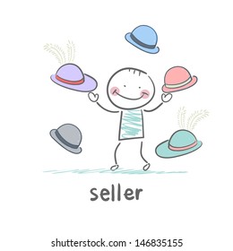 Seller Stock Vector (Royalty Free) 146835155 | Shutterstock