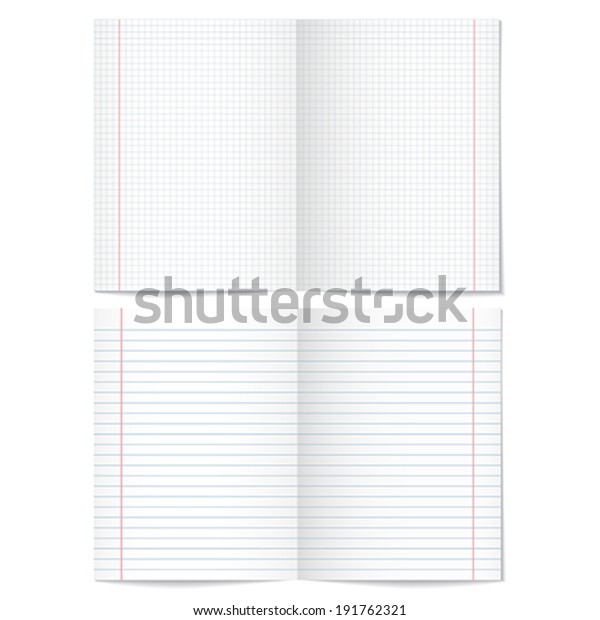 Sells Strips Notebook Paper Sheets On Stock Vector (Royalty Free ...