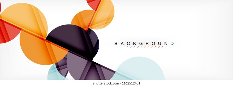 Semi Circle Abstract Background Modern Geometric Stock Vector (Royalty ...